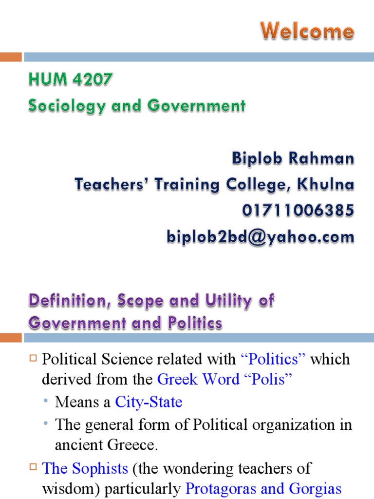 Understanding Government in Political Science | PDF | Science ...