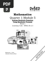 Mathematics 9 Module 1 1st Quarter | PDF | Factorization | Quadratic ...