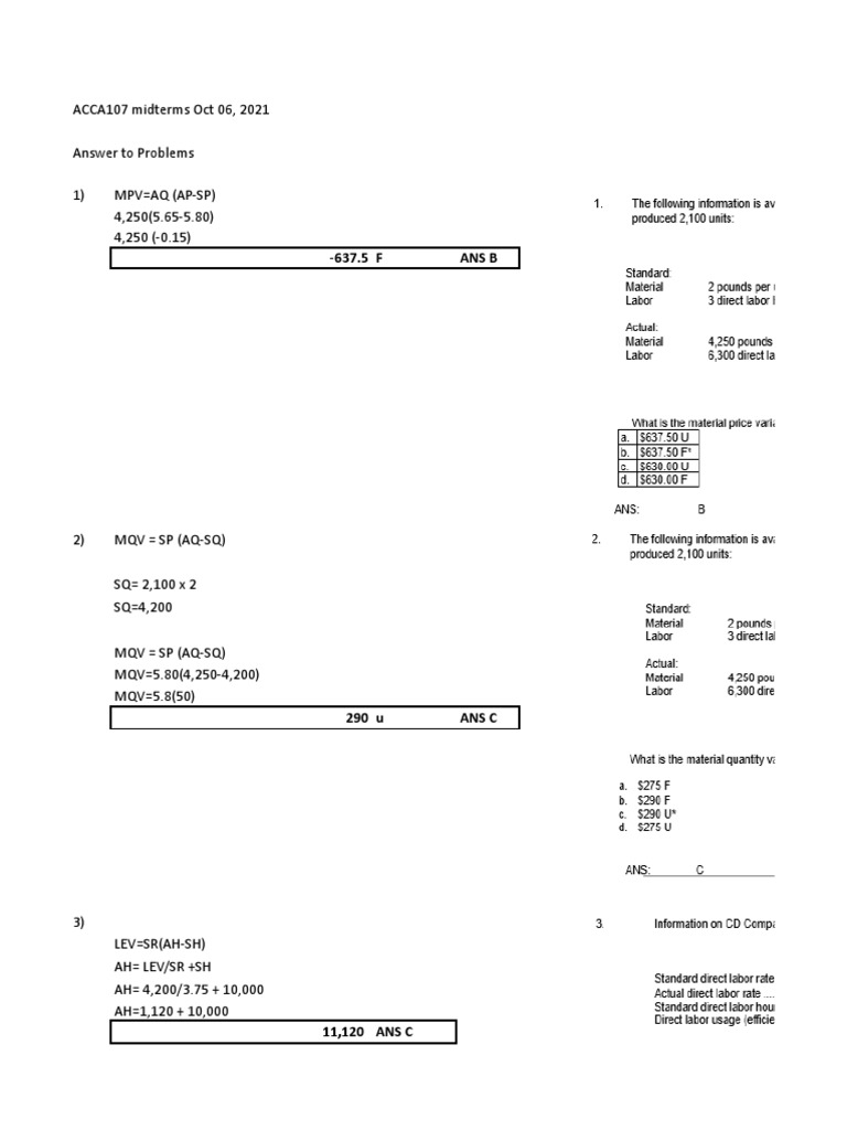 ACCA107 MIDTERMS OCT 06 2021 PROBLEMS SOLUTION - Sheet3 | PDF ...