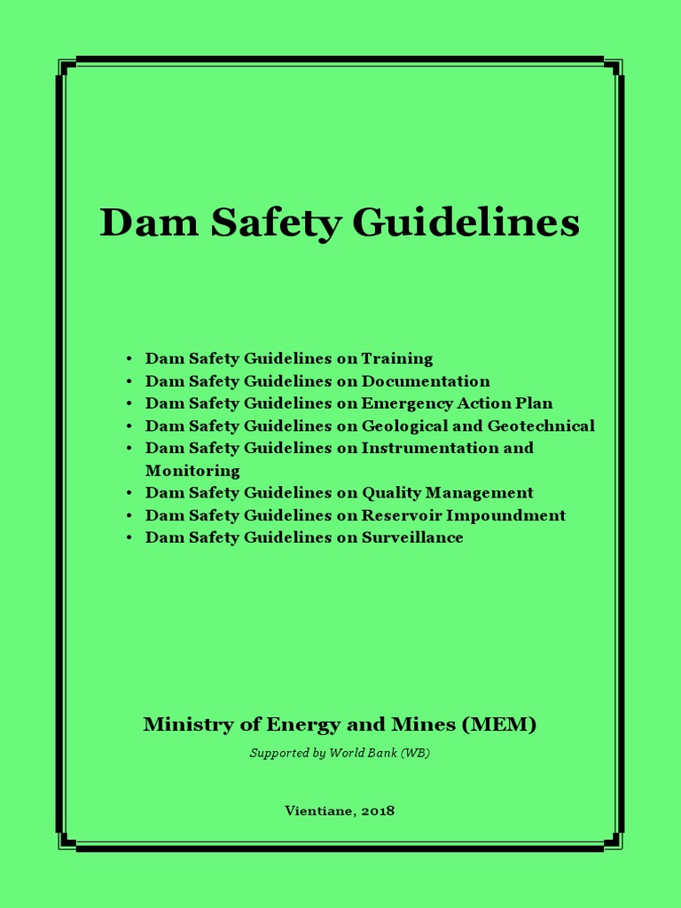 Dam Safety Guidelines - December 2018 | PDF | Records Management | Dam