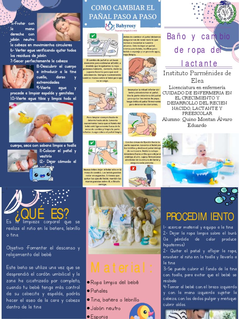 Baño y Cambio de Ropa Del Lactante | PDF | Salud y bienestar