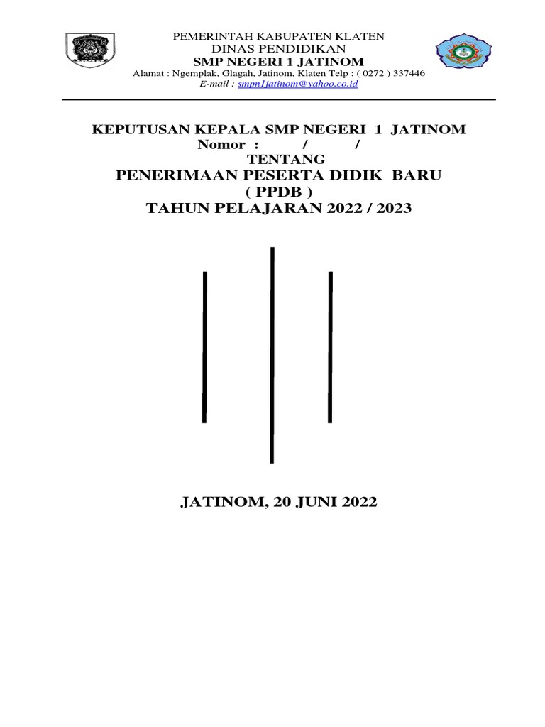 SK PPDB 2022 2023 | PDF