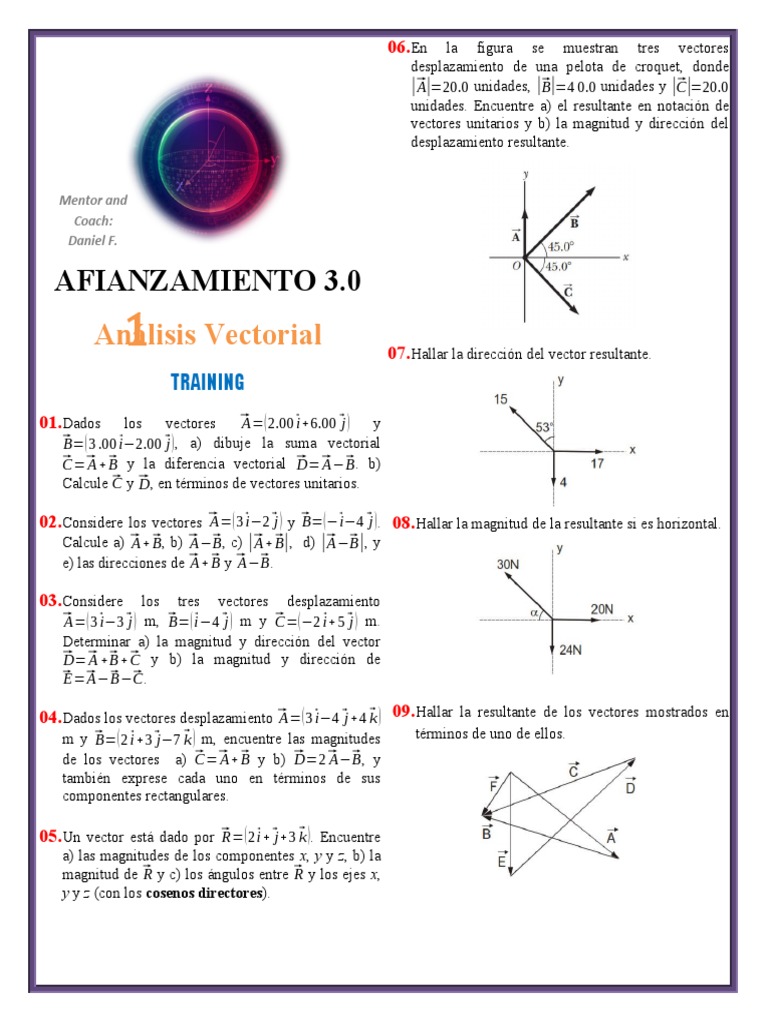 Vectores y Escalares | PDF | Vector Euclidiano | Álgebra