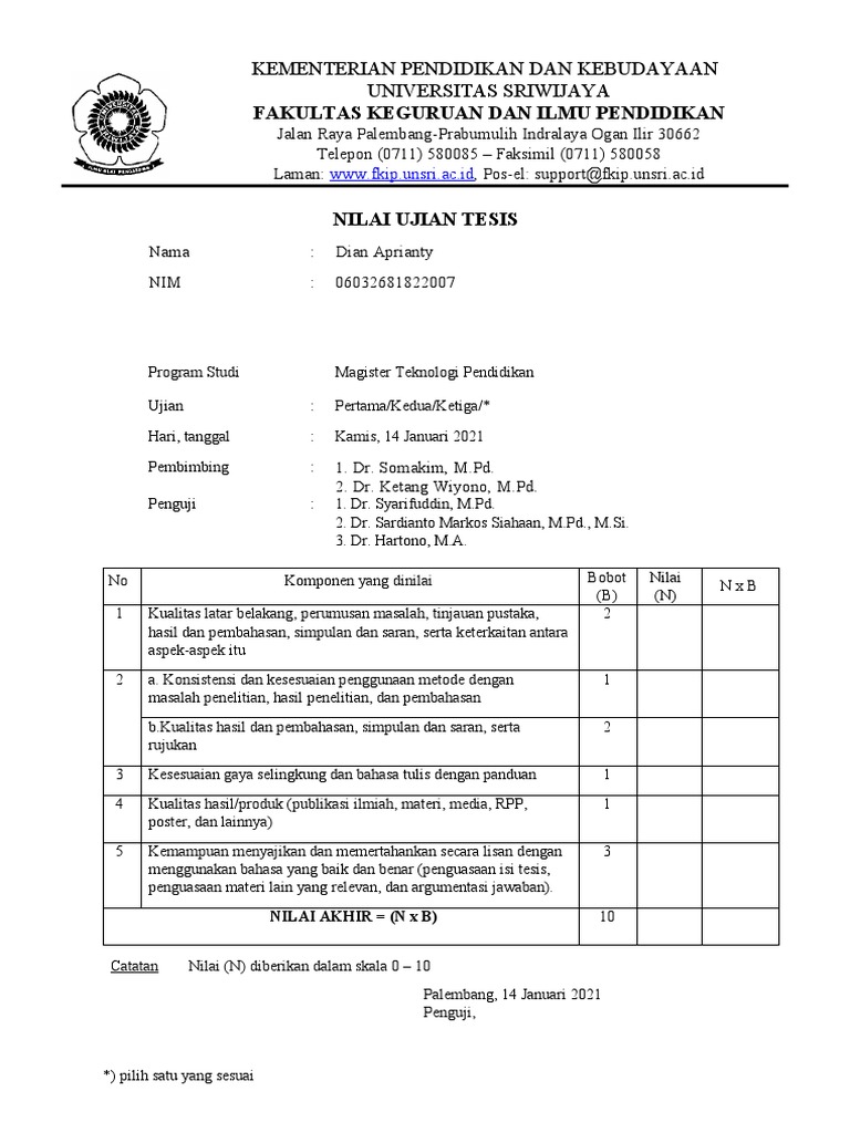 (Pak Sardi) Format Penilaian | PDF | Karier & Perkembangan ...