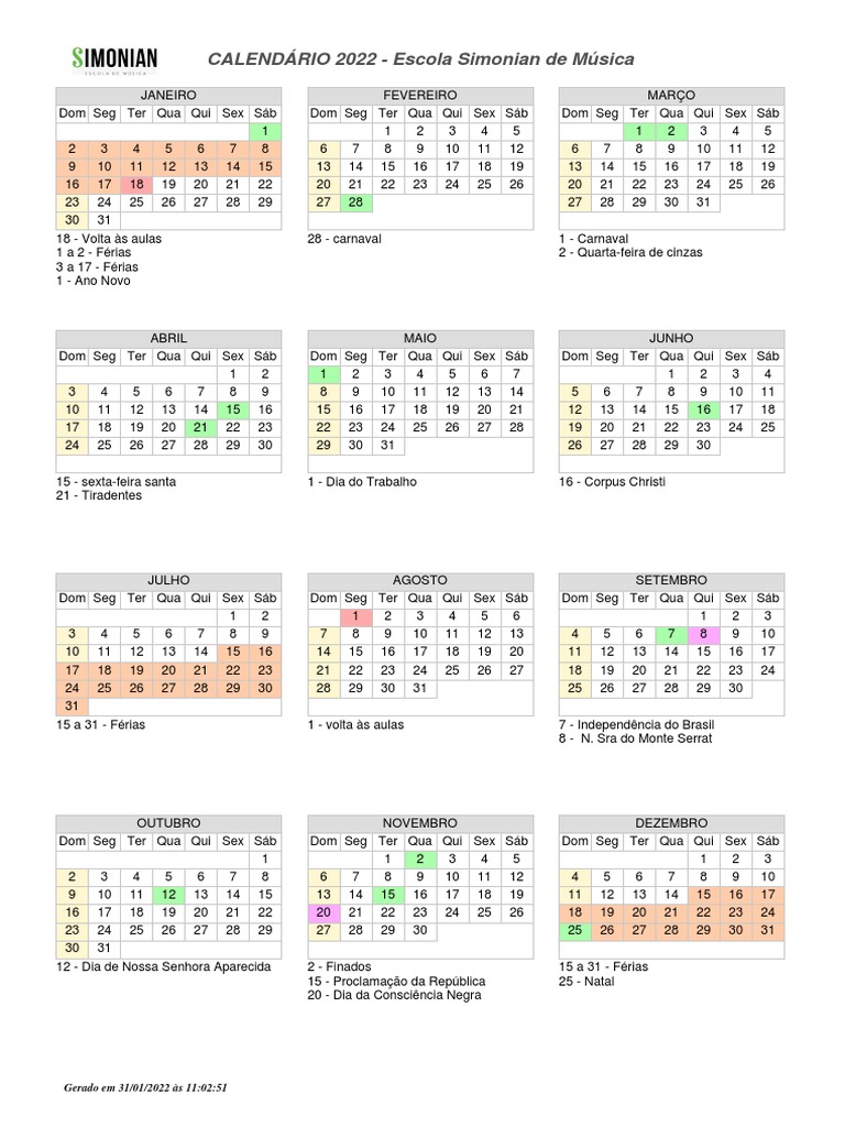 Calendario 2022 - 220201 - 083311 | PDF