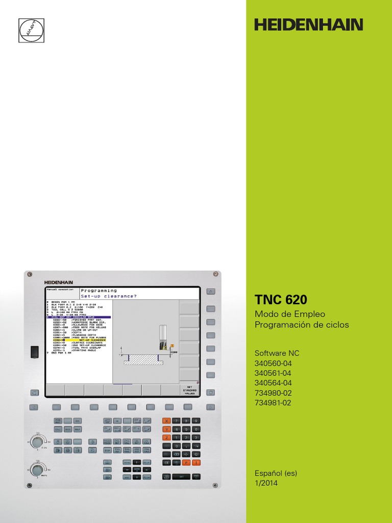 TNC 620 Programación de Ciclos | PDF | Programación de computadoras | Perforar