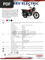 Yamaha Mio i125 Specifications Overview | PDF | Motorcycling | Private ...