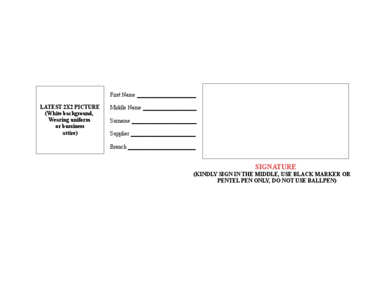 Latest 2X2 Picture (White Background, Wearing Uniform or Bussiness ...