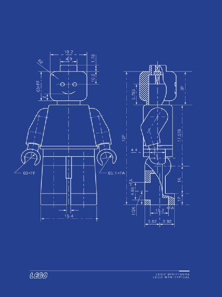 Lego Minifigure - Blue Print | PDF