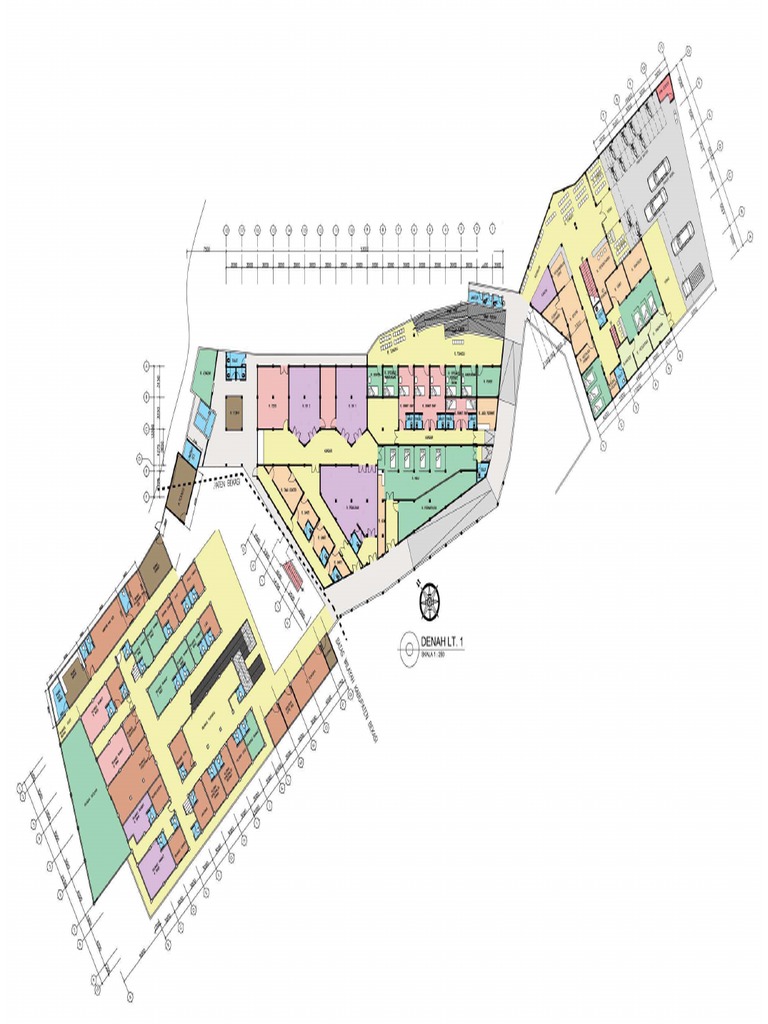Denah Gedung ABC RS PINNA - Compressed | PDF