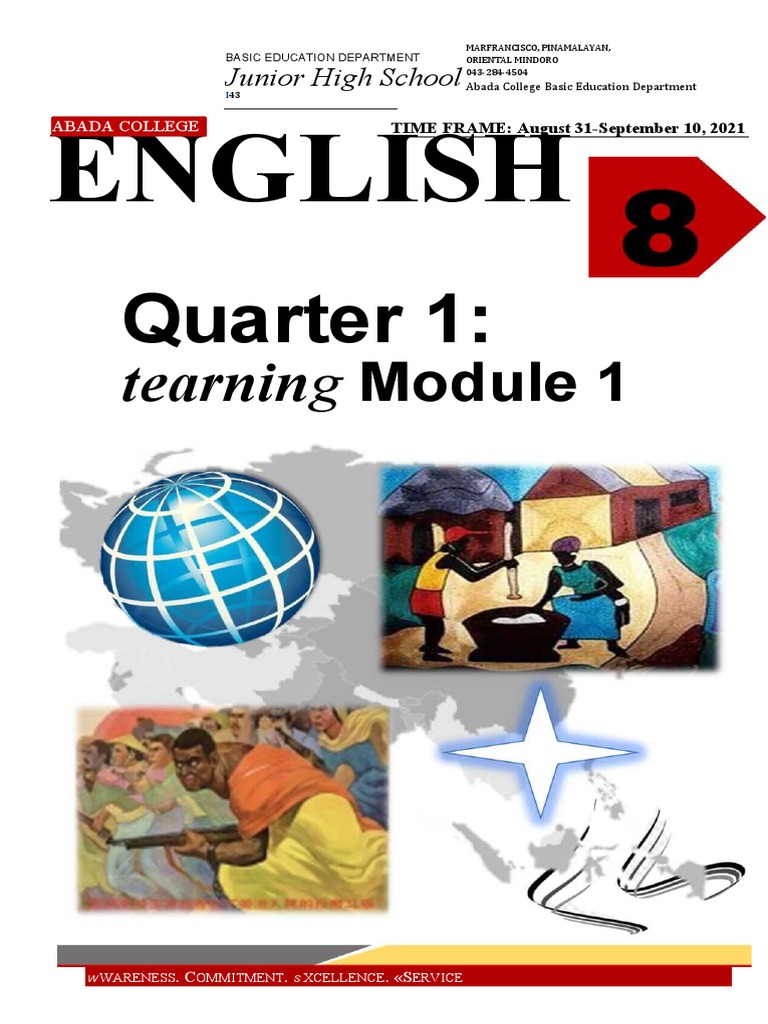 Quarter 1:: English | PDF | Vocabulary | Learning