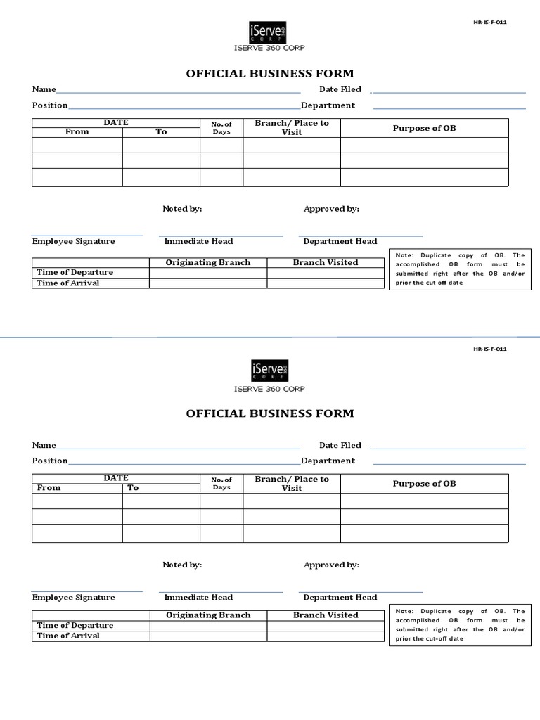 OB Form | PDF