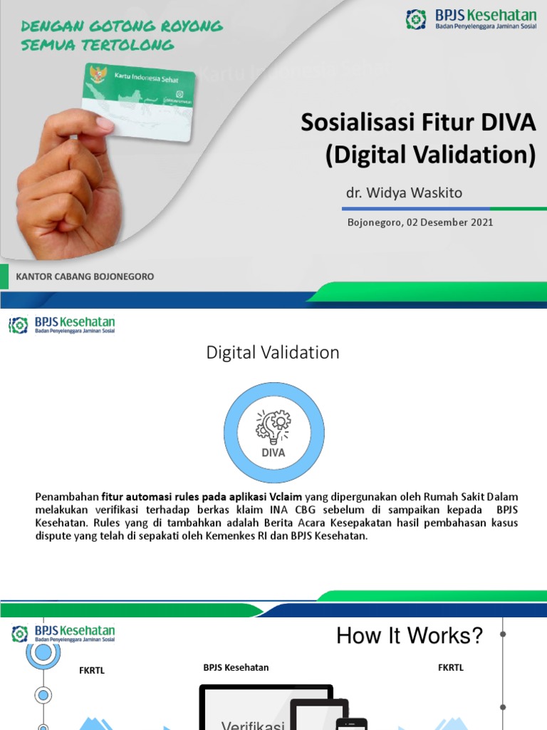 Sosialisasi Fitur DIVA (Digital Validation) : Dr. Widya Waskito | PDF | Bisnis | Pengelolaan ...
