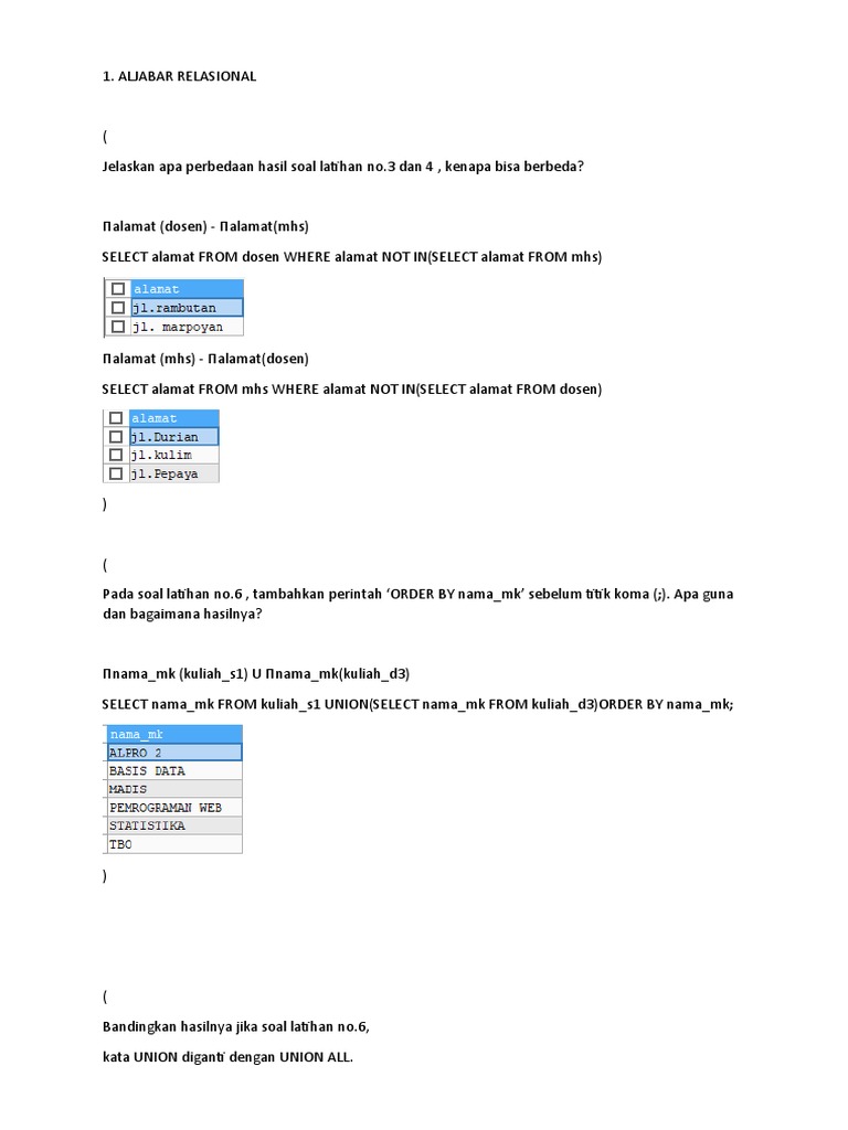 Alfi Syahrin Siregar - 213510811 Tugas 6 Basis Data | PDF