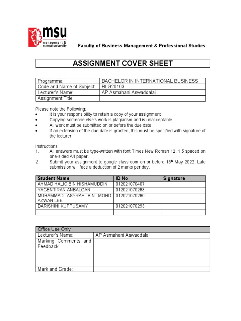 Assignment International Trade | PDF | Free Trade | Protectionism