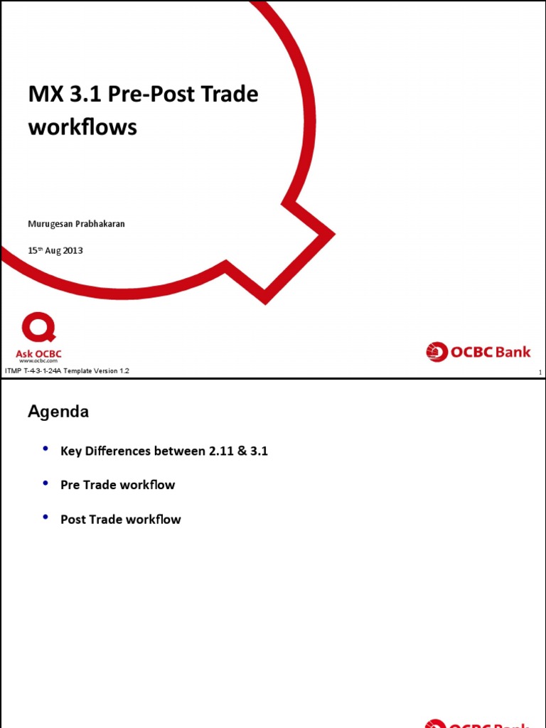 MX 3.1 Pre-Post Trade Workflows | PDF | Pointer (Computer Programming ...