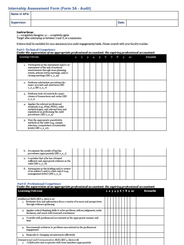 ACC5113_FORM-3A-AUDIT | PDF | Audit | Critical Thinking