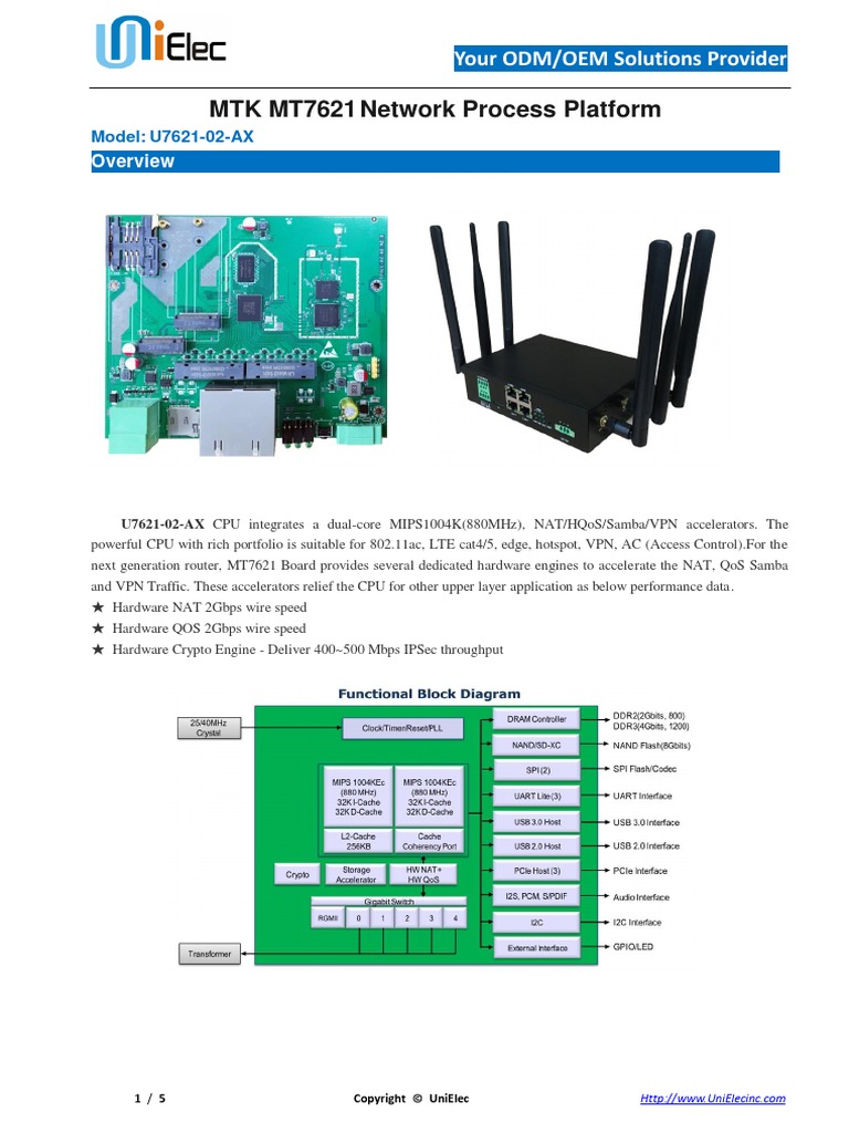 MTK MT7621 Network Process Platform: Your ODM/OEM Solutions Provider | PDF | Information Age ...