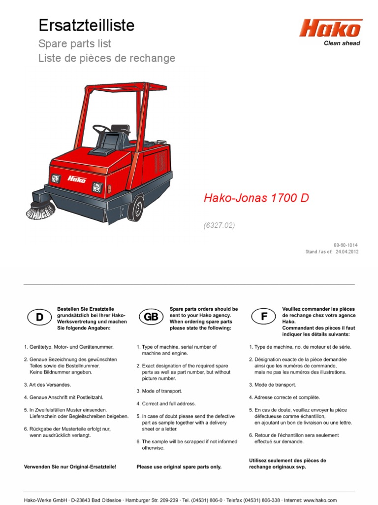 Hako-Jonas 1700 | PDF