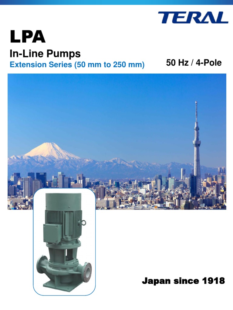 TERAL LPA Vertical Single Stage | PDF | Pump | Gases
