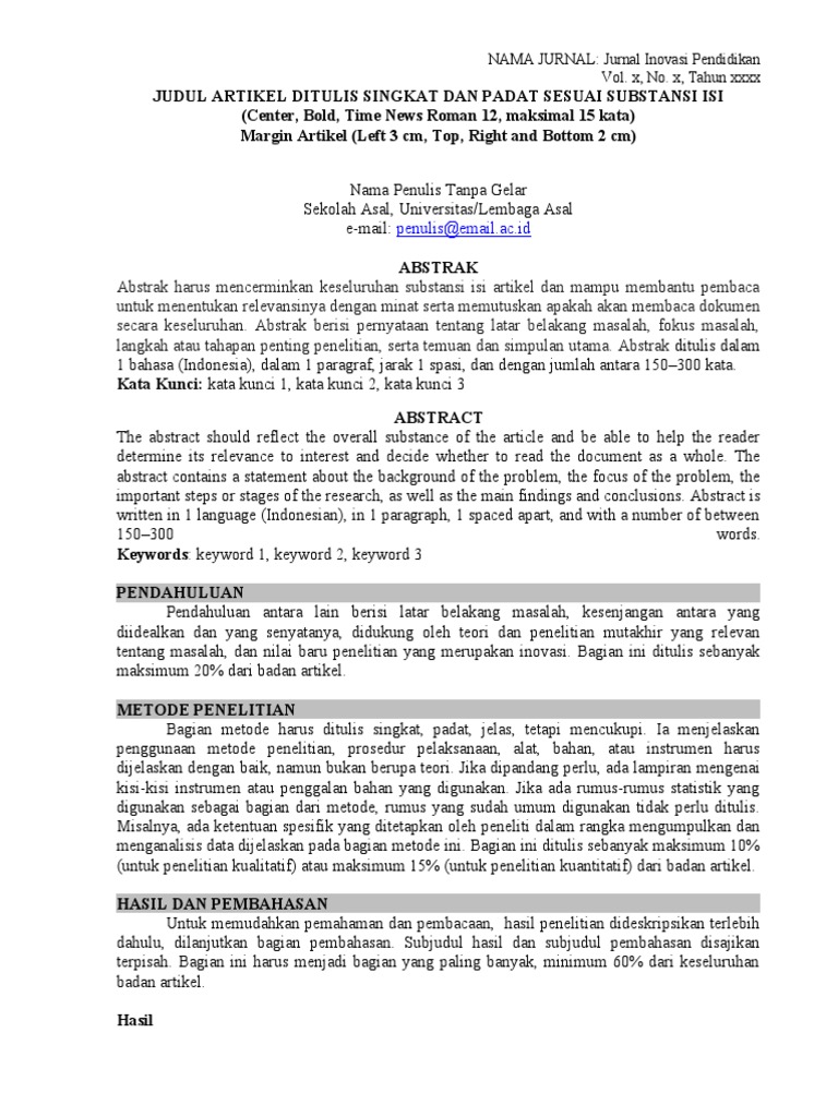 Template Jurnal P4i | PDF