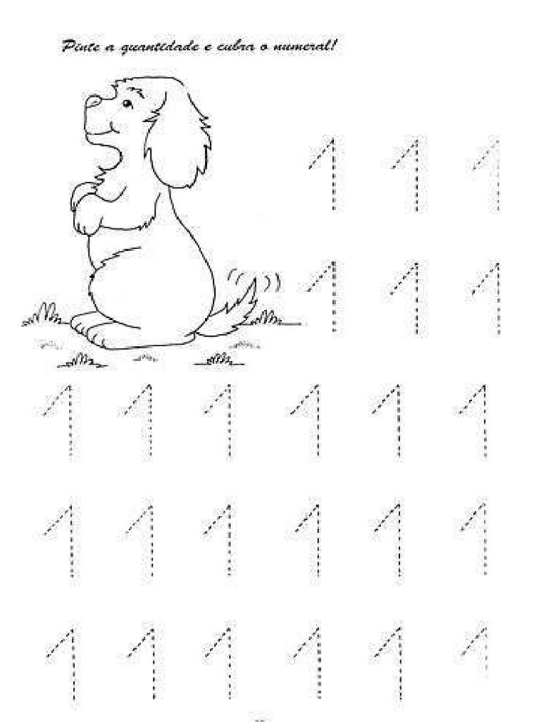 Ficha Números - Pré Escolar | PDF