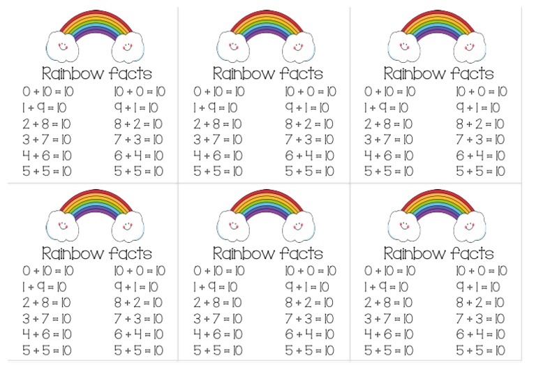 Rainbow Facts Rainbow Facts Rainbow Facts | PDF | Cooking, Food & Wine ...