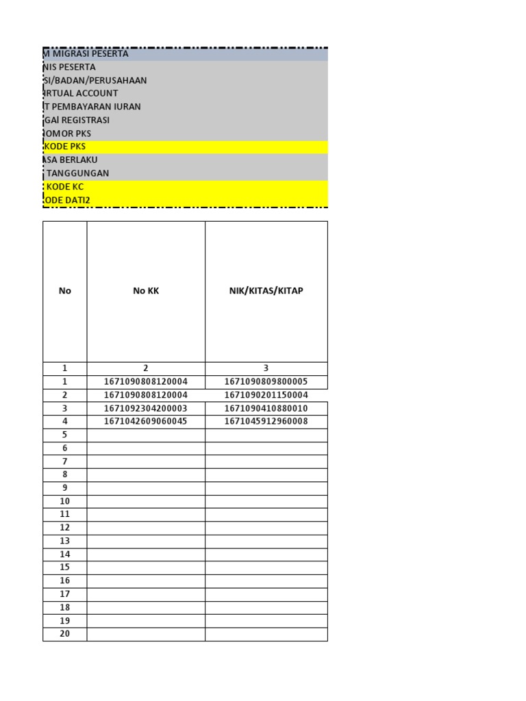 Form Pengusulan Pbi Kis PD Pemda | PDF