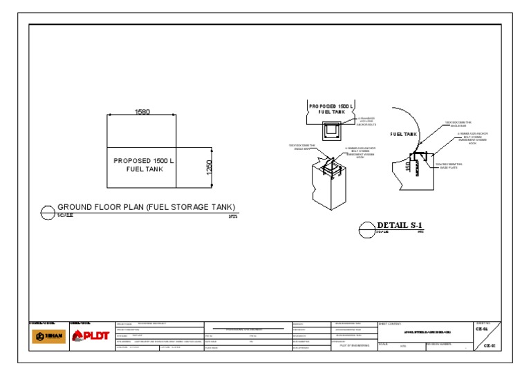 TYPICAL 1500L FUEL TANK STORAGE DETAIL-Layout1 | PDF