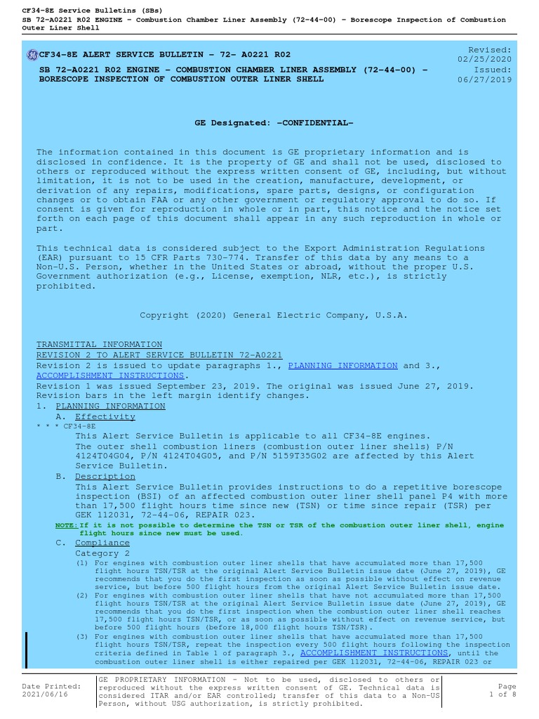 Cf34-8e 72-A0221 | PDF