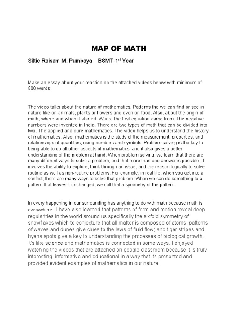 Map of Math | PDF | Mathematics | Pattern