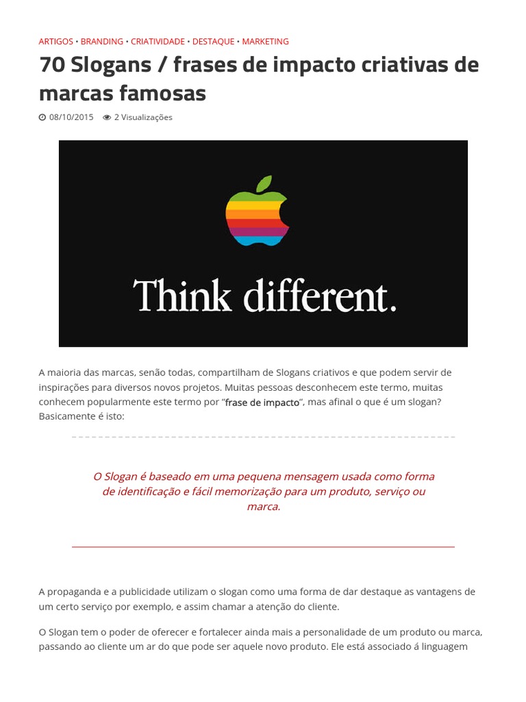 70 Slogans Criativos de Marcas Famosas para Você Se Inspirar | Download ...