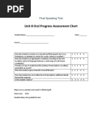 Oral Assessment Chart | PDF | Grammar | Pedagogy