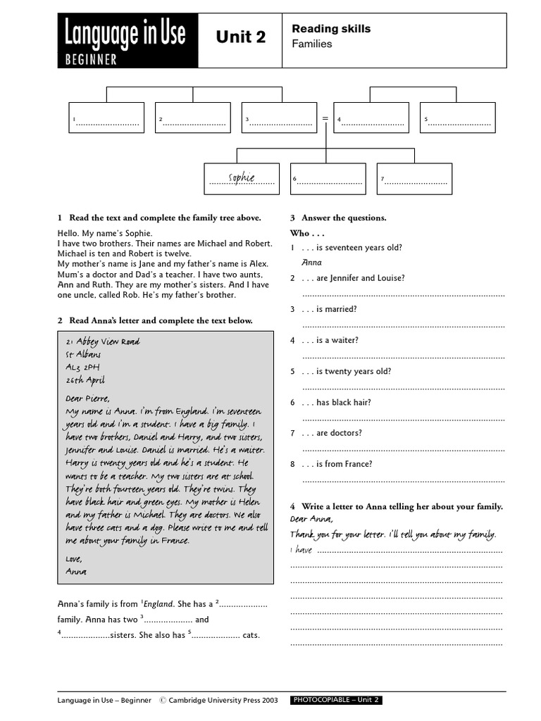 Beg 02 Worksheet | PDF