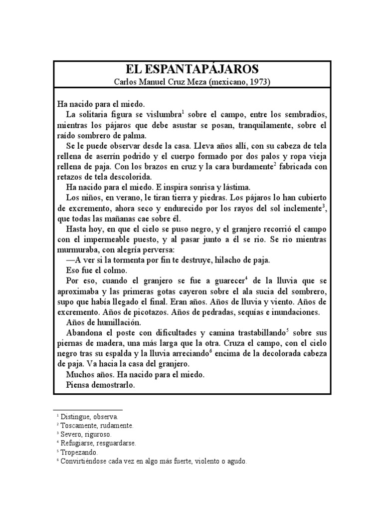 La leyenda del espantapájaros | PDF | Libros para adolescentes