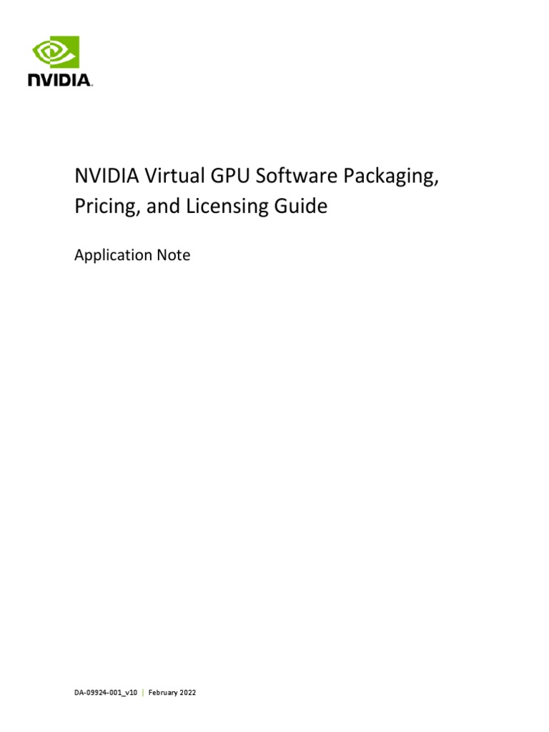 Nvidia Virtual GPU Packaging | PDF | Graphics Processing Unit ...