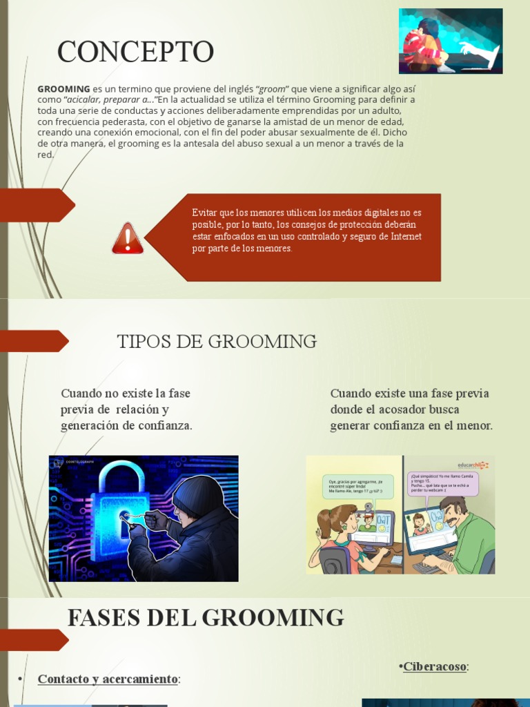 Presentación Grooming | PDF | Acoso cibernético