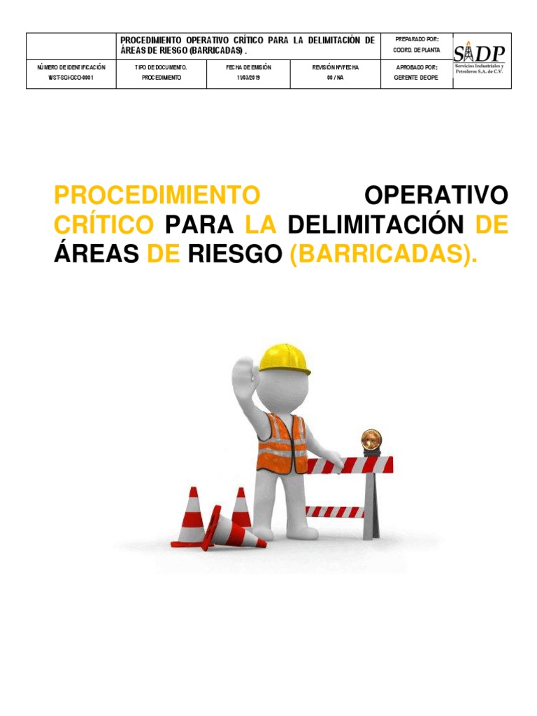 PO SS TC 0018 2016 Delimitacion de Areas | PDF | Riesgo | Color