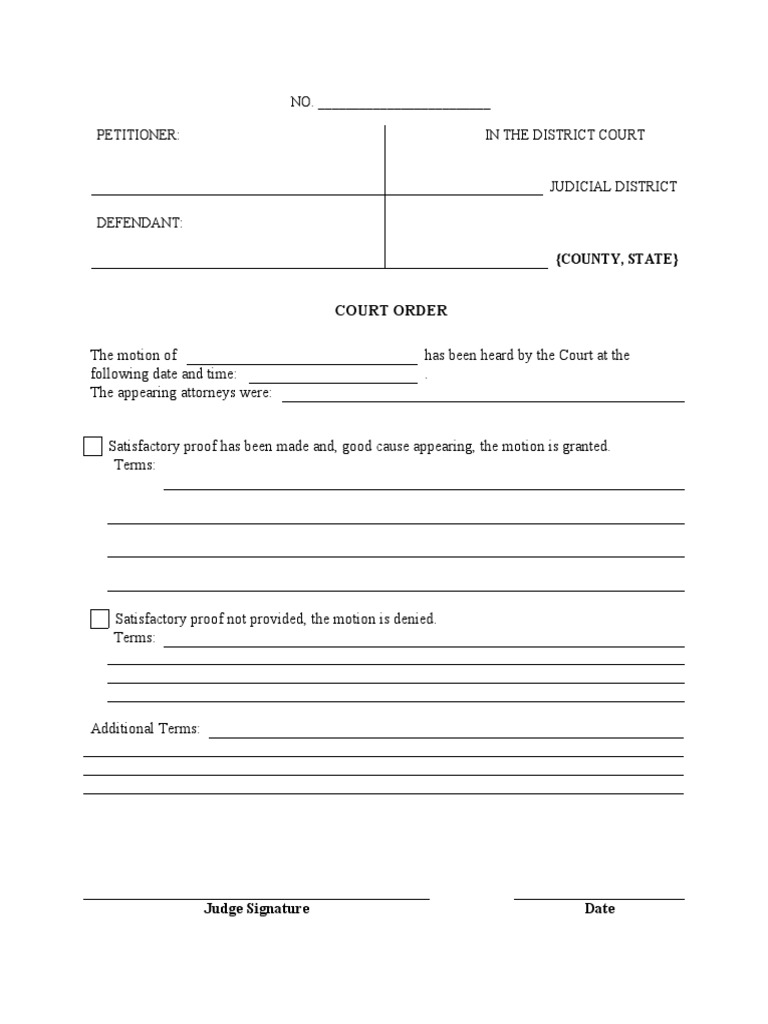 Court Order | PDF
