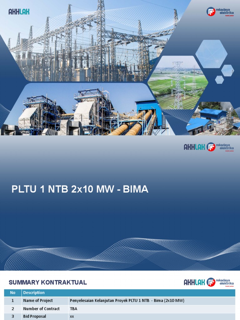 PLTU 1 NTB Bima Project Overview | PDF | Boiler | Steam