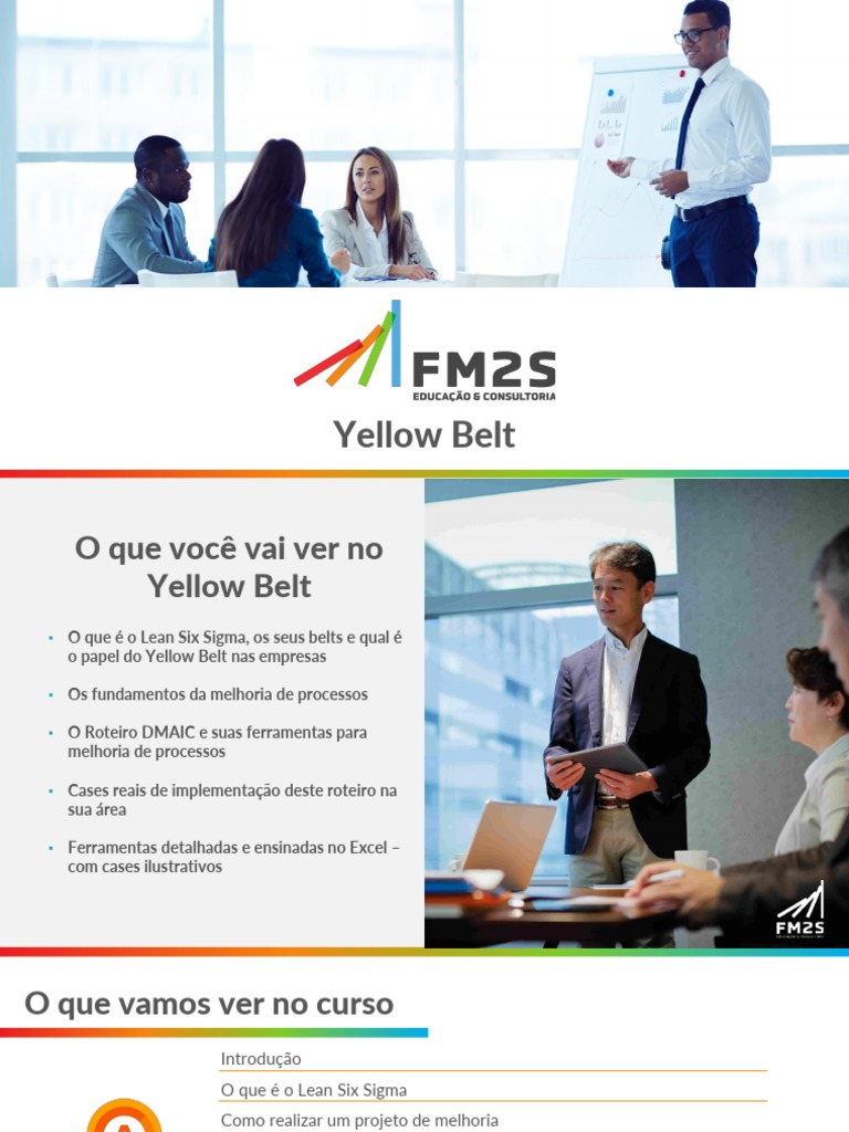 (FM2S) Yellow Belt - Módulo 1 - Slides | PDF | Seis Sigma | Qualidade (negócios)