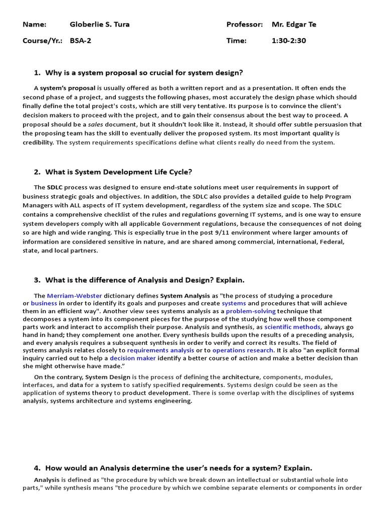 Why-Is-A-System-Proposal-So-Crucial-For-System-Design 2 | PDF | Systems ...