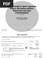 Outreg 2 | PDF | Regression Analysis | Dependent And Independent Variables