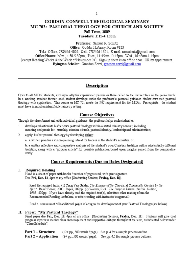 Pastoral Theology | PDF | Evangelicalism | Theology