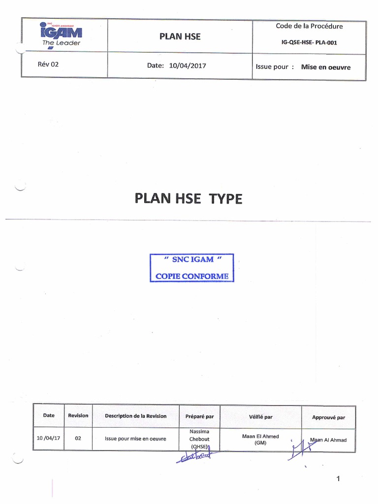Plan Hse Exemple Pdf _ Plan Hse Chantier Pdf – WVPOX