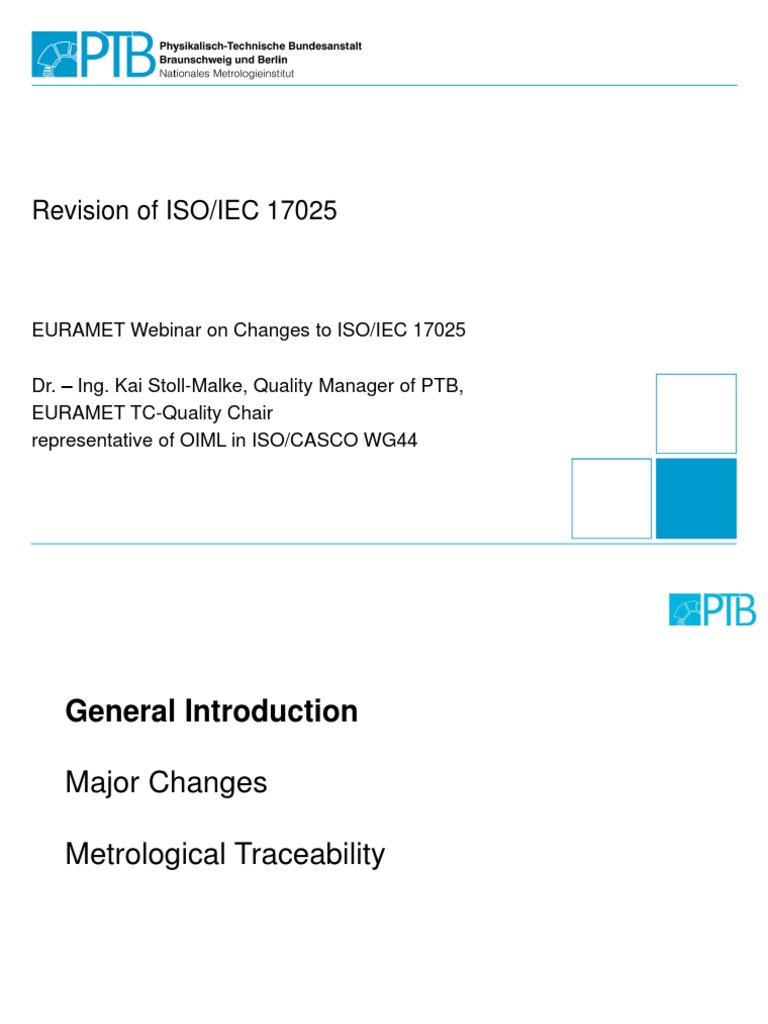 Revision of ISO/IEC 17025 | PDF | Metrology | Risk