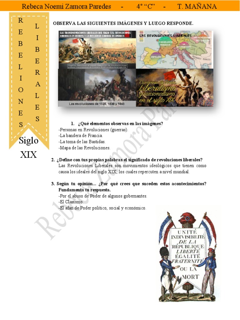 Revoluciones liberales del siglo XIX: causas y consecuencias | PDF | Liberalismo | República