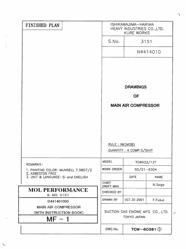 MF-01 Main Air Comp. | PDF