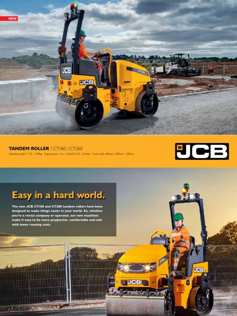 JCB CT260 Tandem Roller Catalog | PDF | Diesel Engine | Engines