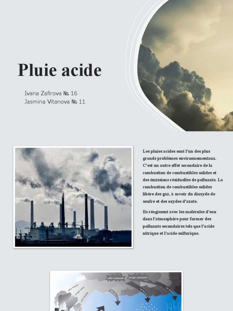 Impact des pluies acides sur l'environnement | PDF | Dioxyde de soufre ...